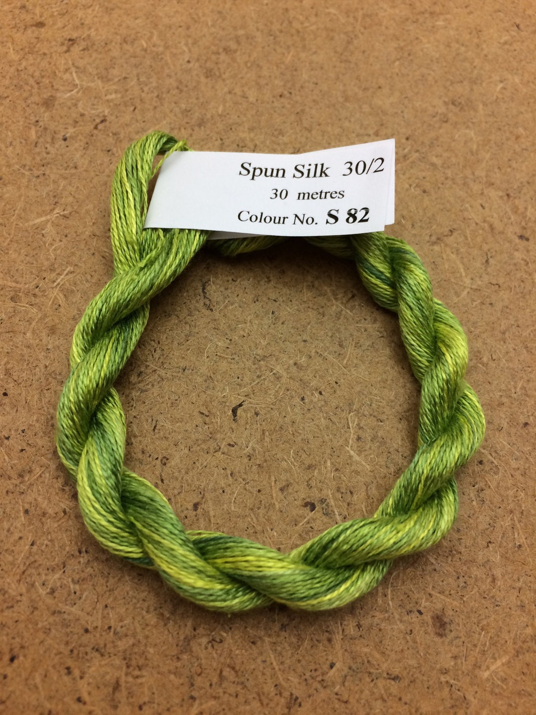 Silk 30/2, No.82 Chartreuse, Embroidery Thread, Hand Dyed Embroidery ...