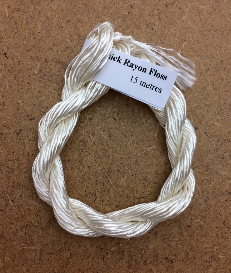 Thick Rayon Floss 15m 16yds Viscose Floss 9 Strand | Etsy