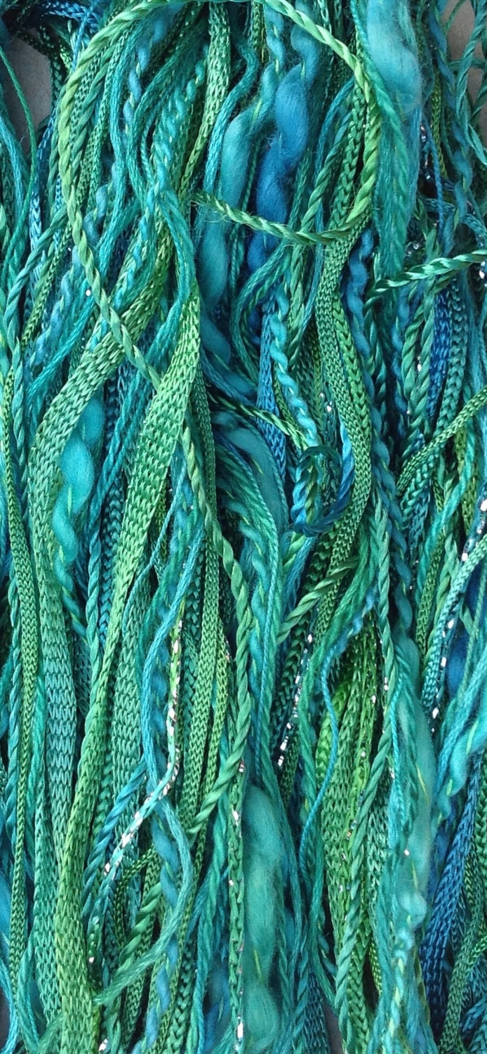 One Off, No.20 Jade, Hand Dyed Cotton and Viscose Thread Selection,