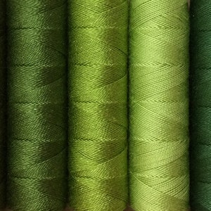 FINE COTTON, 50m Spool (55yds), Embroidery Thread, Flat Dyed Colours ...
