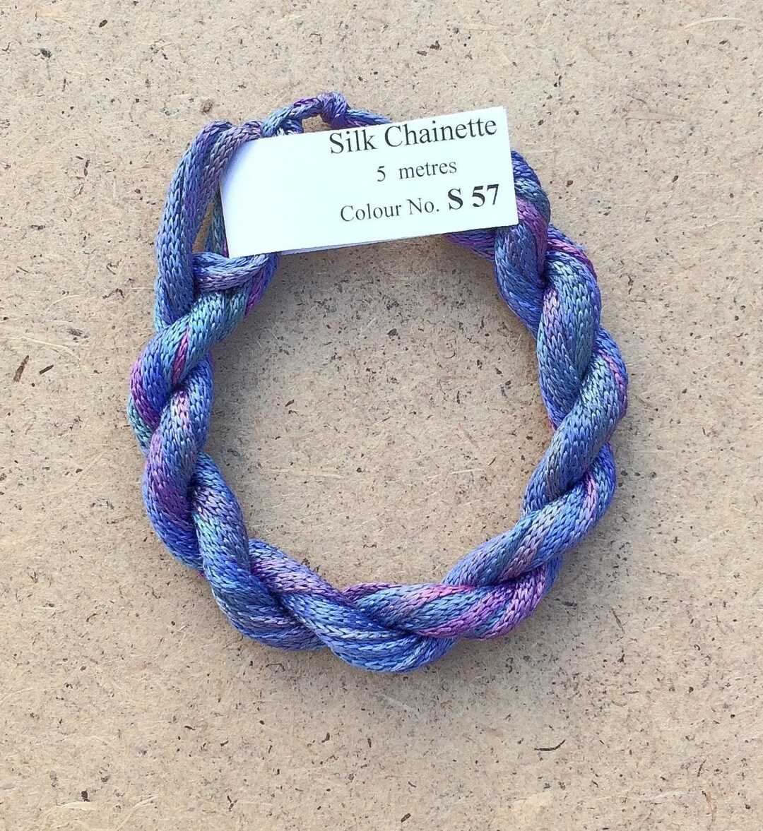 Silk Chainette No.57 Oil Slick, Hand Dyed Embroidery Thread, Artisan ...