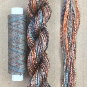 Embroidery Thread Selection, Hand Dyed, Two of a Kind, No.21 Rust ...
