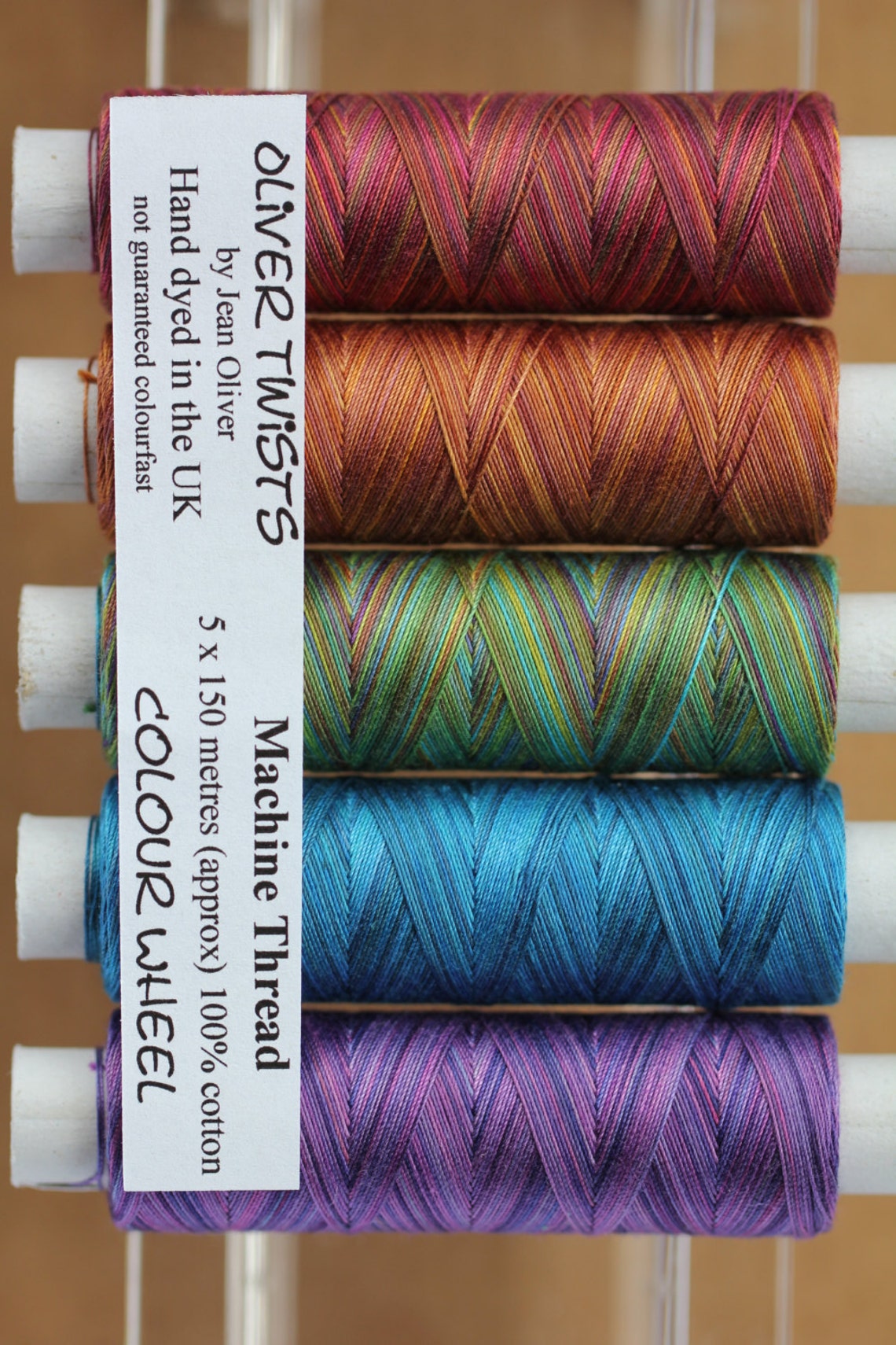 Hand Dyed Cotton Machine Embroidery Thread, Machine Quilting Thread ...