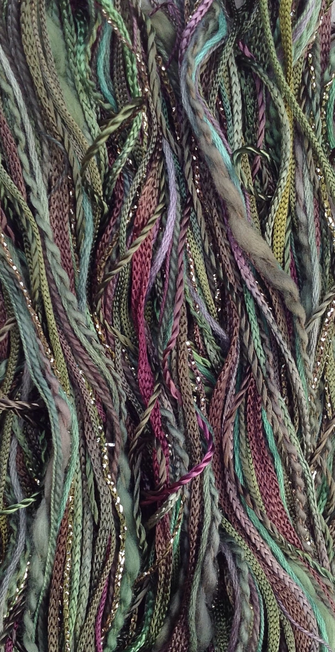 One Off, No.54 Moss, Hand Dyed Thread Collection, Cotton and Viscose ...