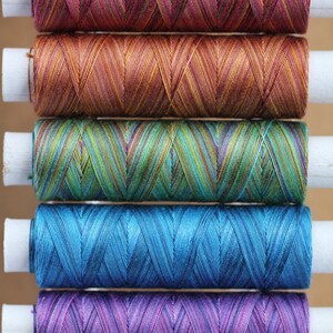 Hand Dyed Cotton Machine Embroidery Thread, Machine Quilting Thread ...
