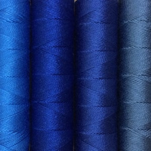 FINE COTTON, 50m Spool (55yds), Embroidery Thread, Flat Dyed Colours ...