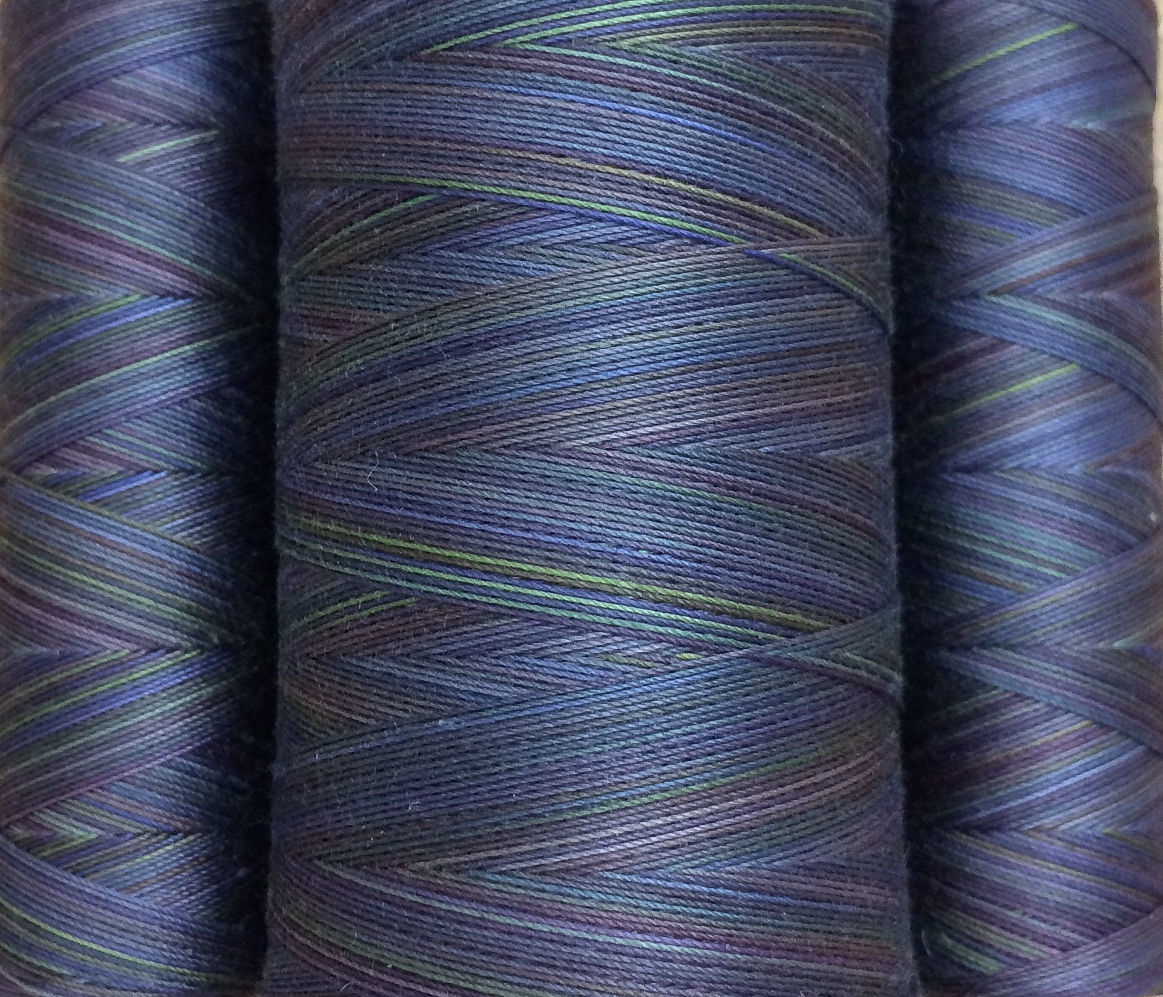 Multicoloured, Hand Dyed Cotton Machine Quilting or Embroidery Thread ...