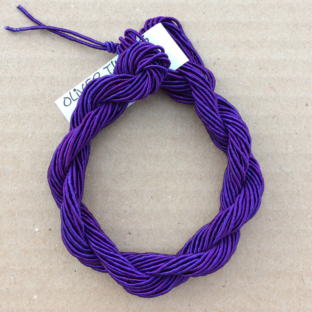 Viscose Gimp Thread, Purple, Hand Dyed, Rayon Gimp, 10 Metres - Etsy