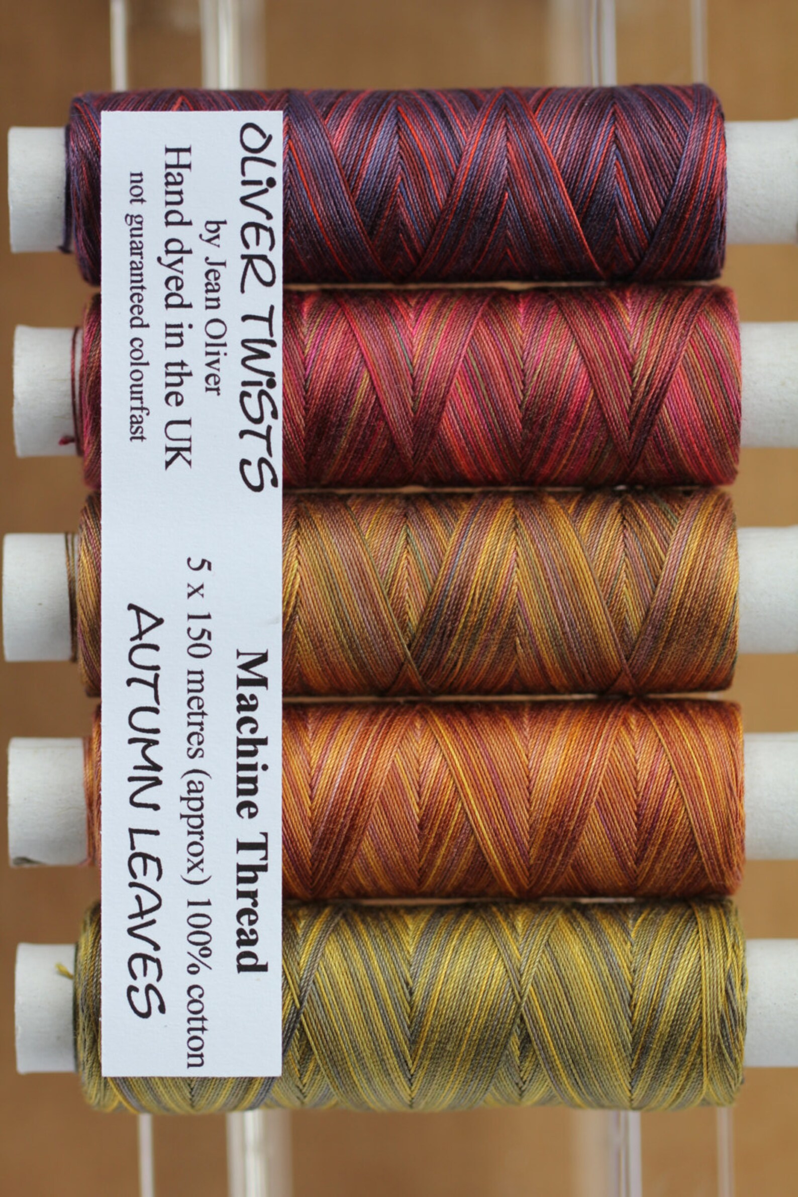 Autumn Leaves Hand Dyed Egyptian Cotton Machine Thread - Etsy