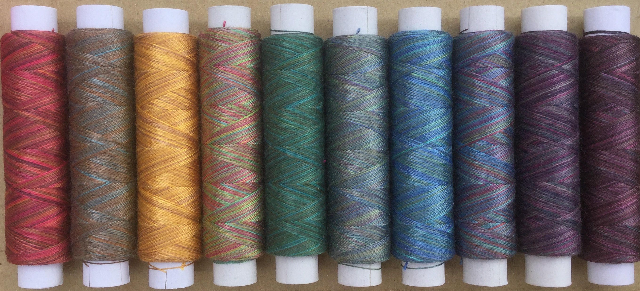 Colour Sludge, Hand Dyed Silk Machine Threads, Connoisseur Pack, Luxury ...