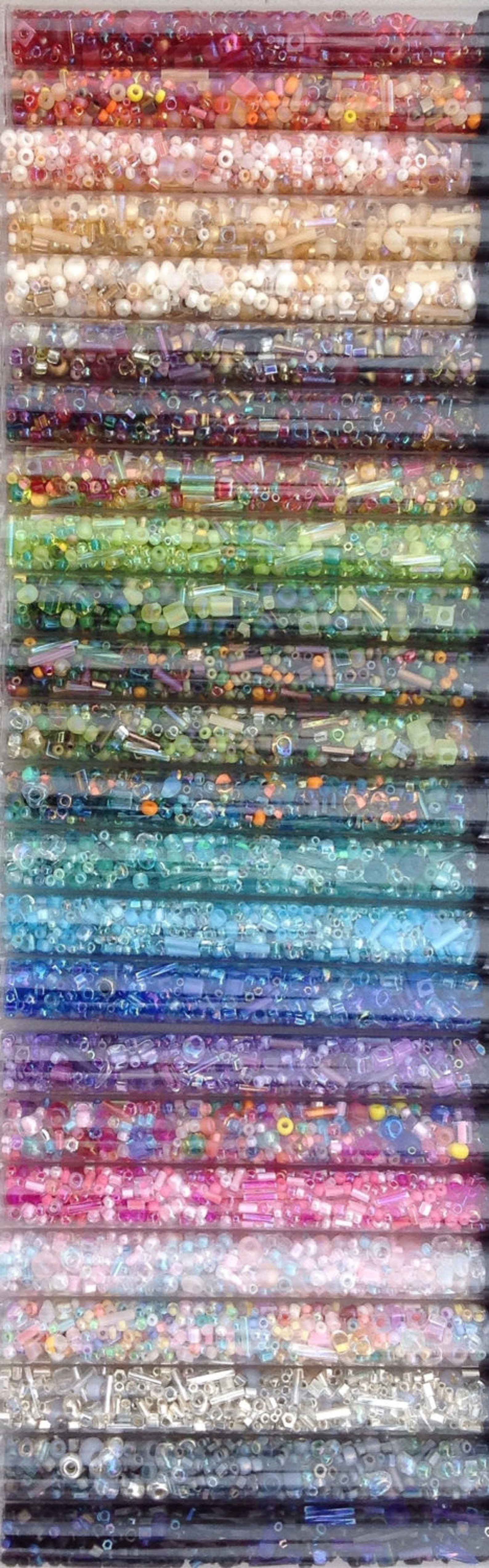 Bead Selection, Glass Seed Beads, Magatama, Bugles, Delicas, Beadwork ...