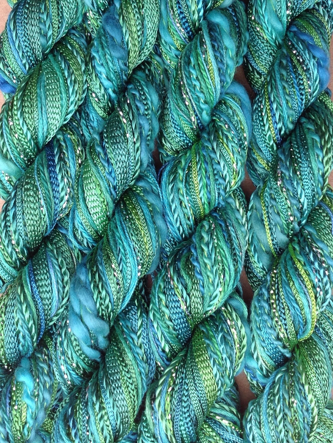 One Off, No.20 Jade, Hand Dyed Cotton and Viscose Thread Selection,