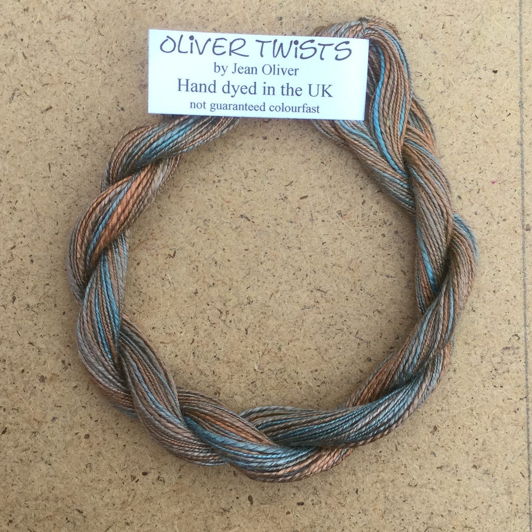 Silk Flamme No.21 Rust, Hand Dyed Embroidery Thread, Artisan Thread ...