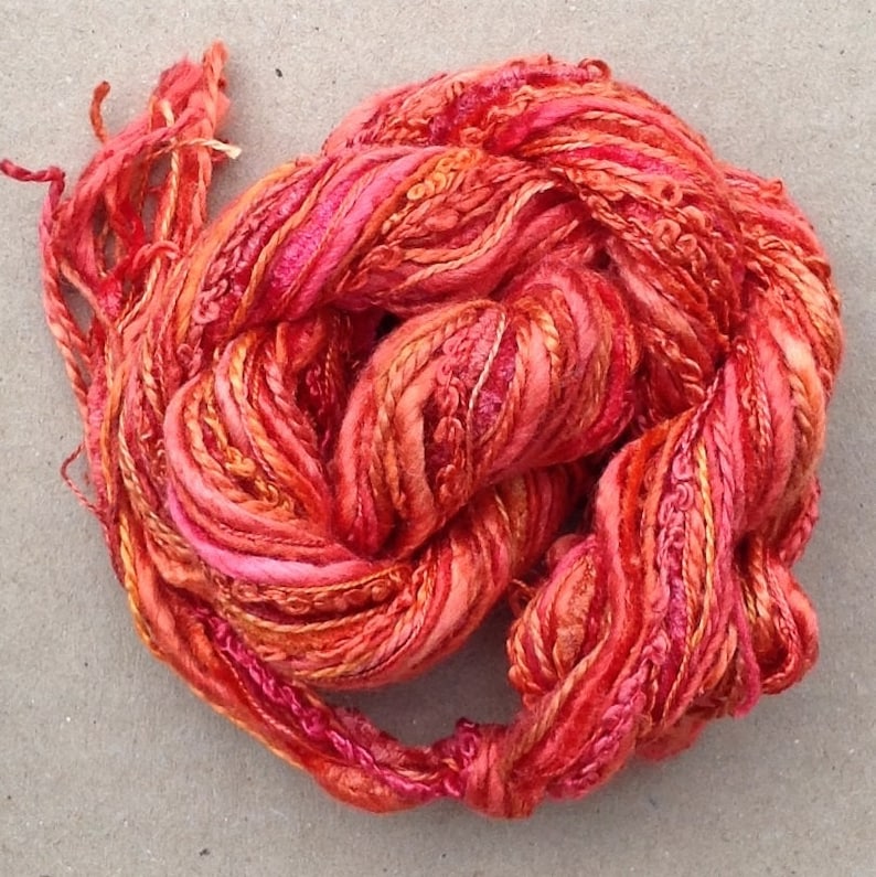 Hand Dyed Silk Thread Selection Textured Silk Threads Silk - Etsy