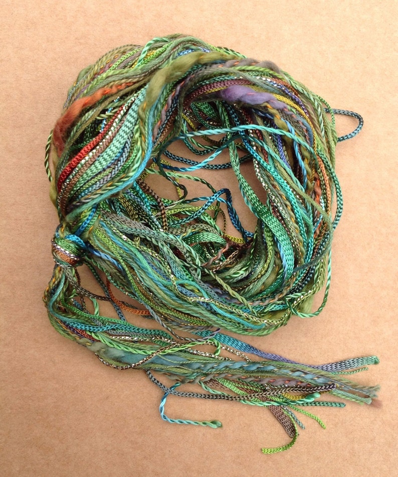 Embroidery Thread Selection, Hand Dyed, One off No.09 Apple, Textured ...