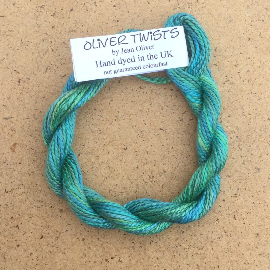 Silk 8 2 No 20 Jade Embroidery Thread Hand Dyed Embroidery Etsy