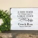 Coach Sign, Coach Gift, Team Autograph Sign, A Great Coach Can Change A ...