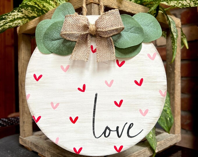 Valentine’s Day Sign, Valentine’s Decor, Love - Etsy