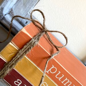 Faux Book Stack, Fall Book Stack, Fall Decor, Farmhouse Fall Decor ...