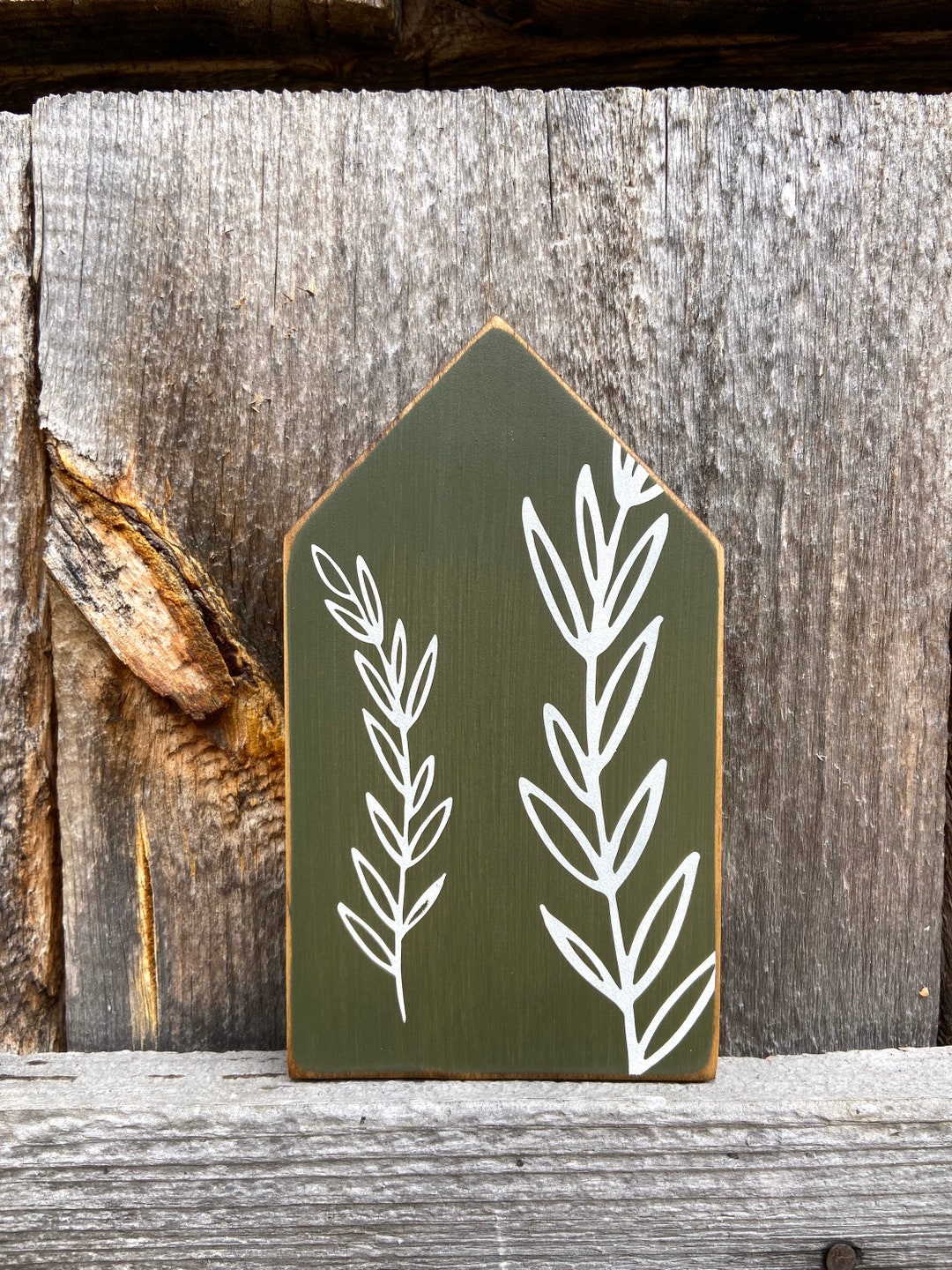 Leaf Sign, Plant Sign, Home Sign - Etsy