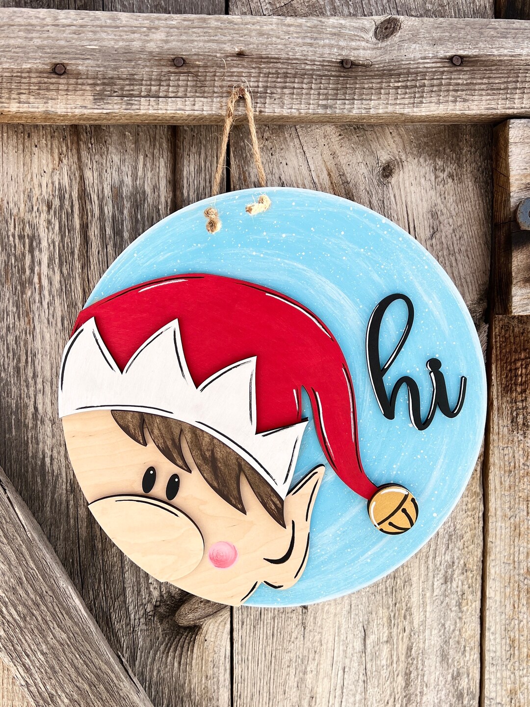 Elf Sign, Christmas Sign - Etsy