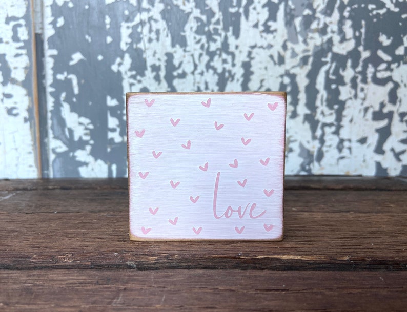 Love Block, Valentine’s Day Decor, Tiered Tray Decor - Etsy