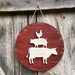 Farm Animal Sign, Farm Sign, Farmhouse Decor - Etsy