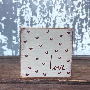 Love Block, MADE TO ORDER, Valentine’s Day Decor, Tiered Tray Decor - Etsy