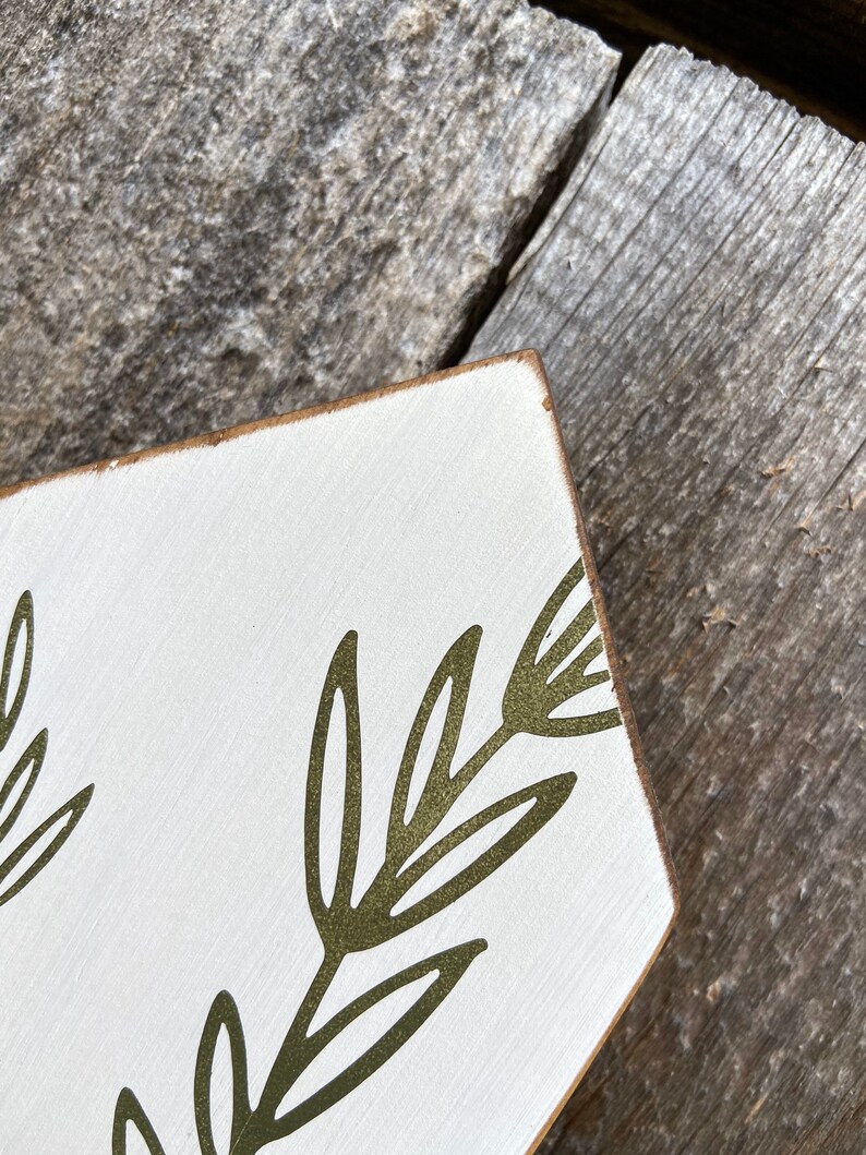 Leaf Sign Plant Sign Home Sign - Etsy