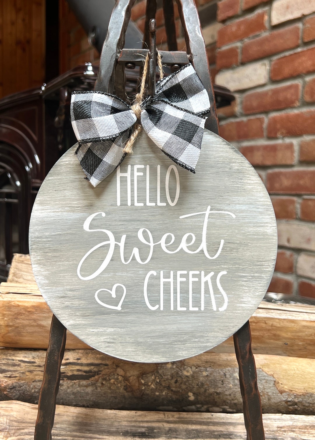 Hello Sweet Cheeks, Farmhouse Bathroom Decor, - Etsy