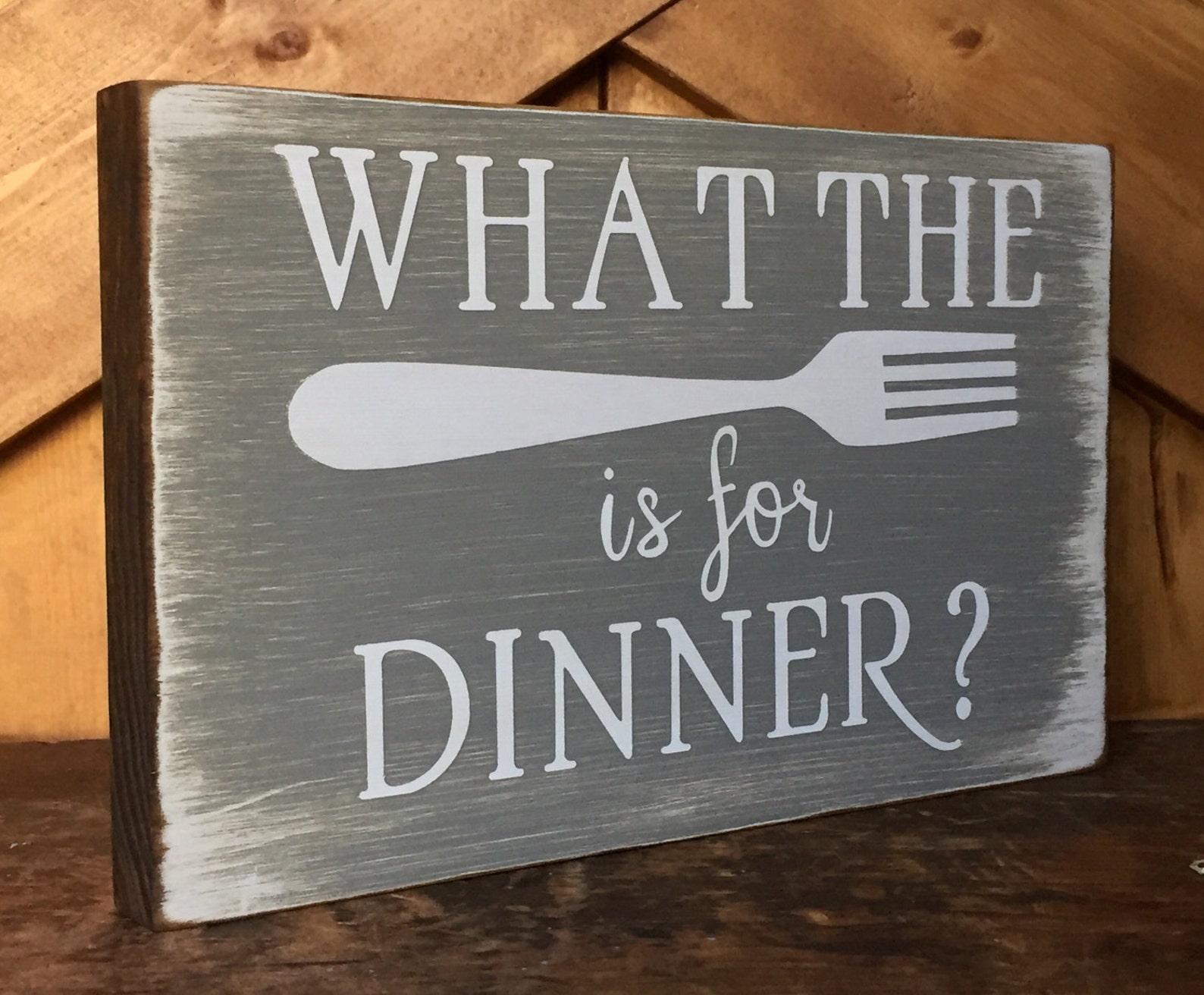 What the Fork is for Dinner Dinner Sign MADE TO ORDER Fork - Etsy
