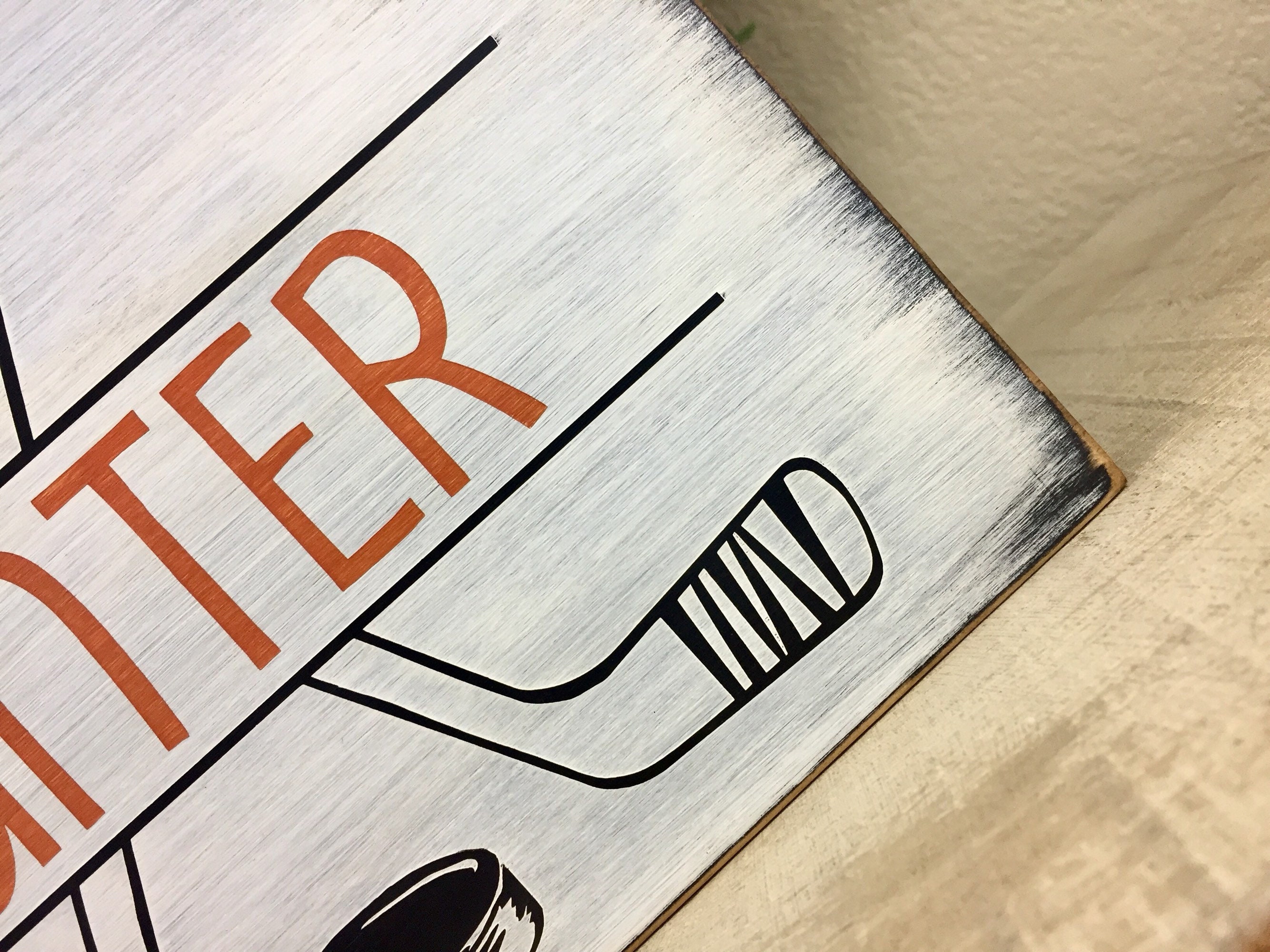 Hockey Name Sign Personalized Hockey Sign MADE TO ORDER | Etsy