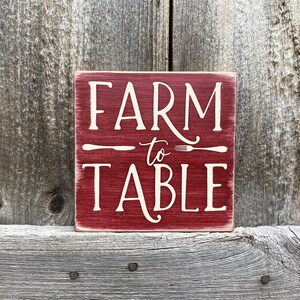 Farm to Table Sign, Farm Sign, Farmhouse Decor - Etsy