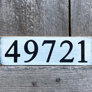 Zip Code Sign MADE TO ORDER - Etsy