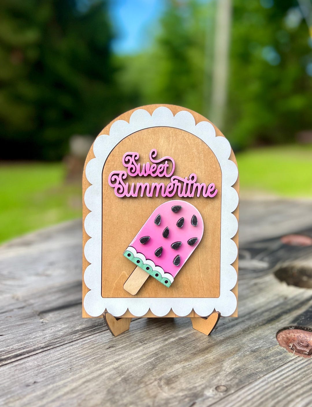 Sweet Summertime, Watermelon Sign, Farmhouse Summer Decor - Etsy