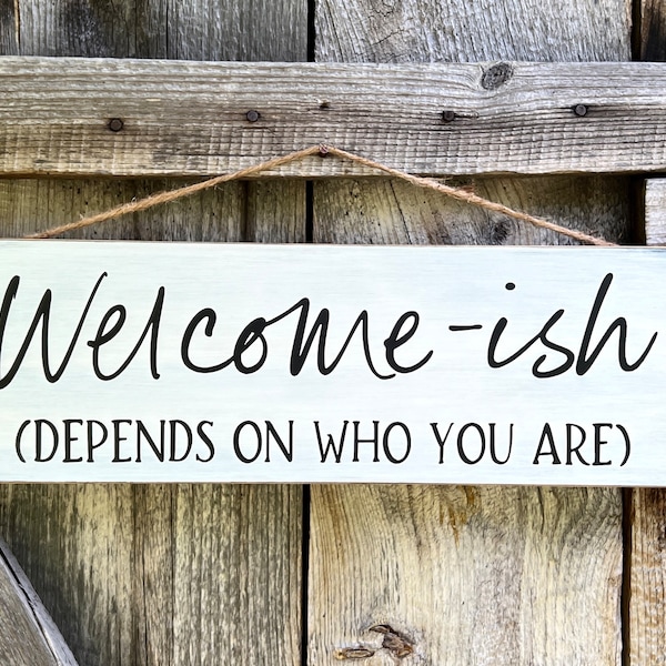 Funny Welcome Sign - Etsy