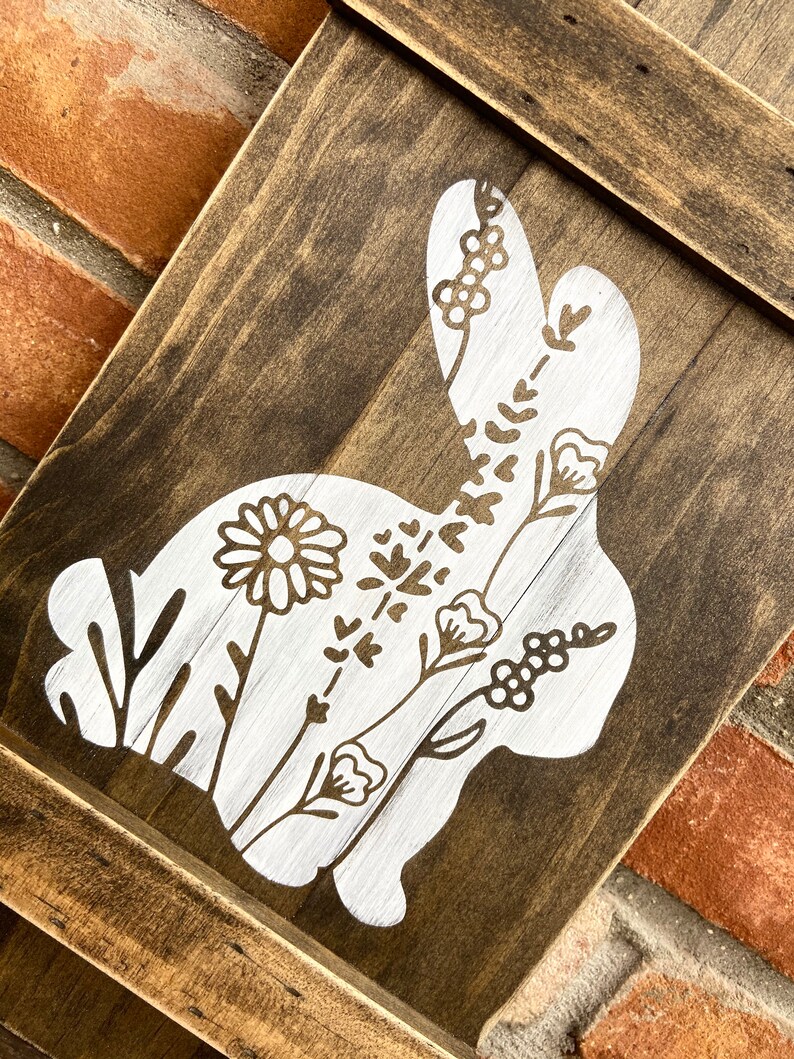 Easter Bunny Sign, MADE TO ORDER, Bunny Sign, Spring Decor - Etsy