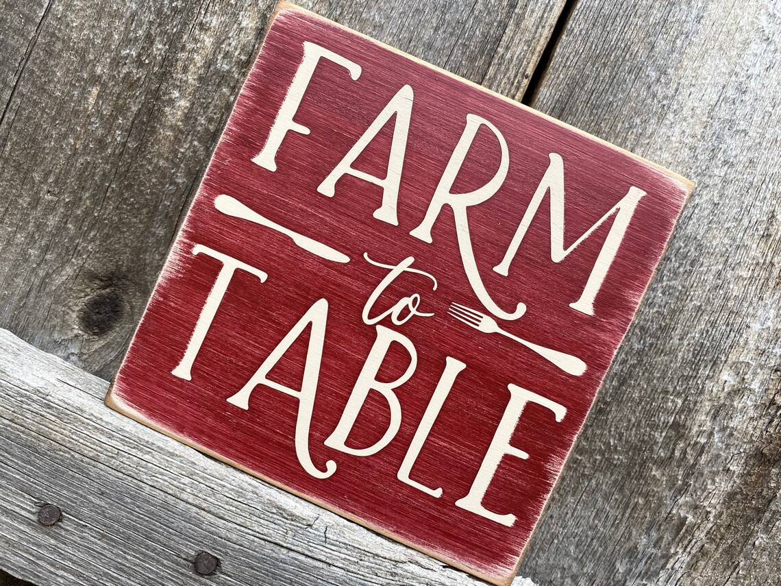 Farm to Table Sign, Farm Sign, Farmhouse Decor - Etsy