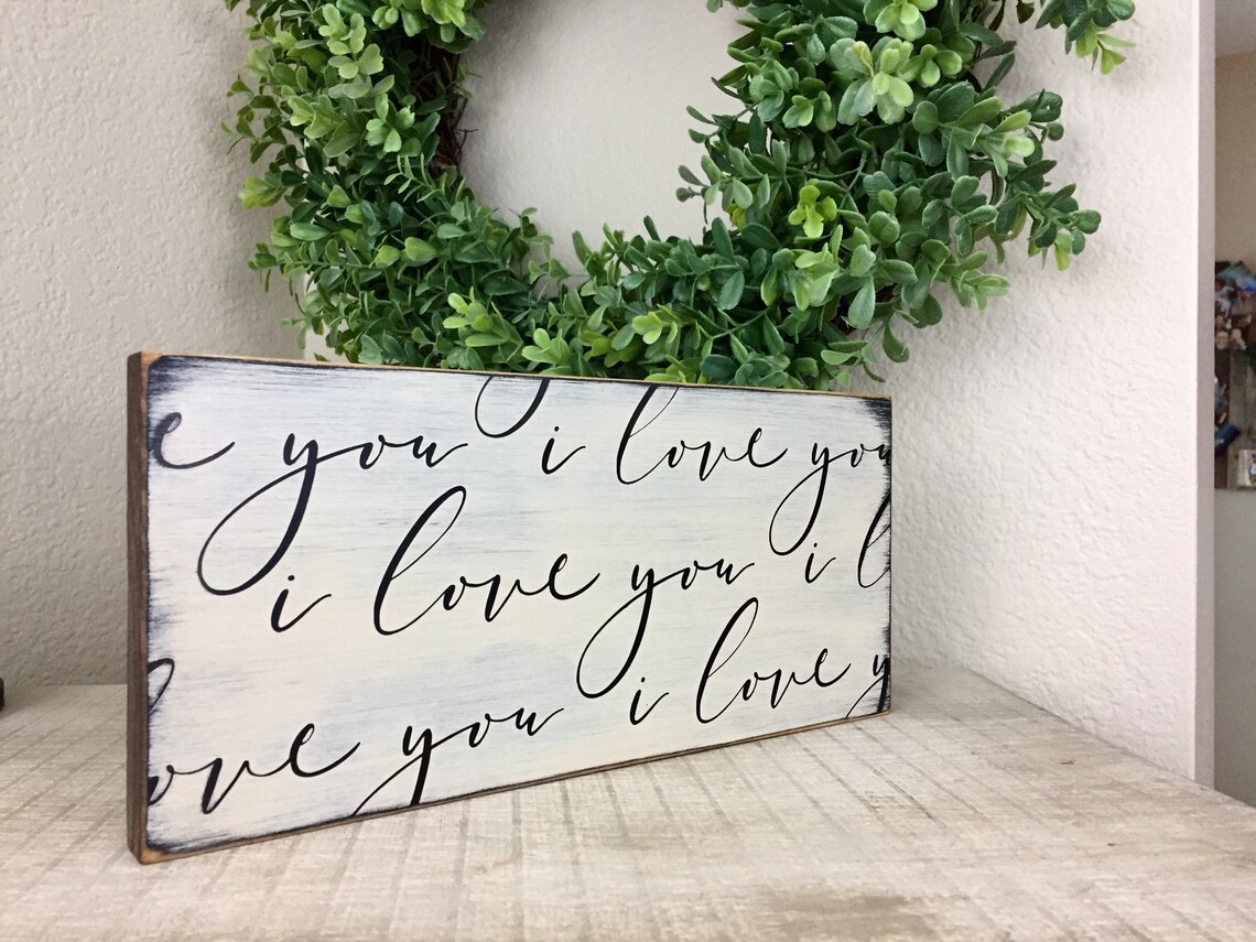 I Love You Sign Love Sign Valentine's Day Decor | Etsy