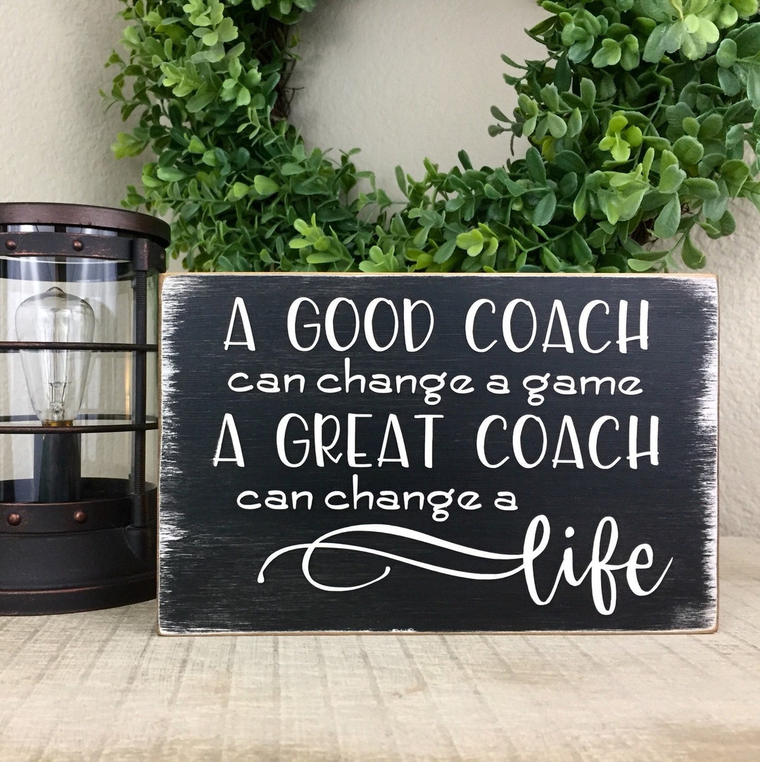 Coach Sign, Coach Gift - Etsy