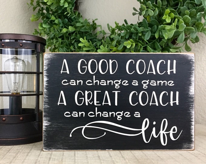 Coach Sign Coach Gift - Etsy
