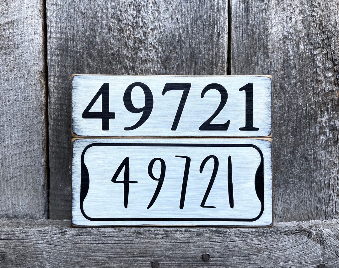 Zip Code Sign MADE TO ORDER - Etsy