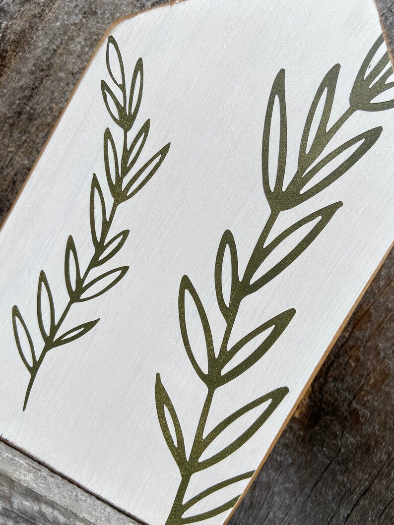 Leaf Sign Plant Sign Home Sign | Etsy
