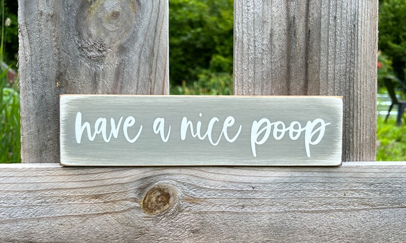 Have a Nice a Poop Funny Bathroom Sign Poop Sign - Etsy