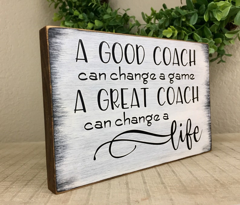 Coach Sign, MADE TO ORDER, Coach Gift - Etsy
