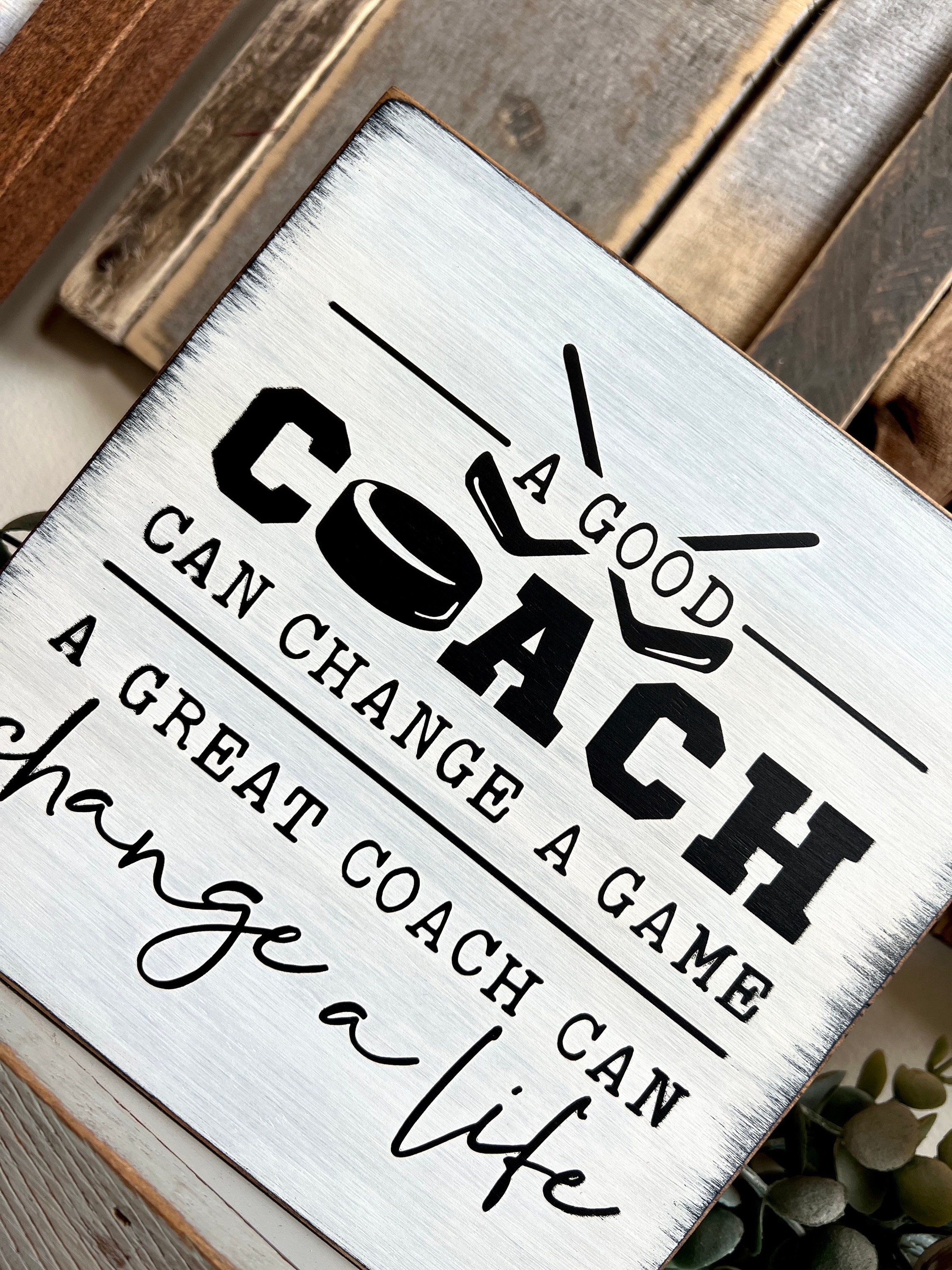 Hockey Coach Sign, Coach Sign, Coach Gift - Etsy