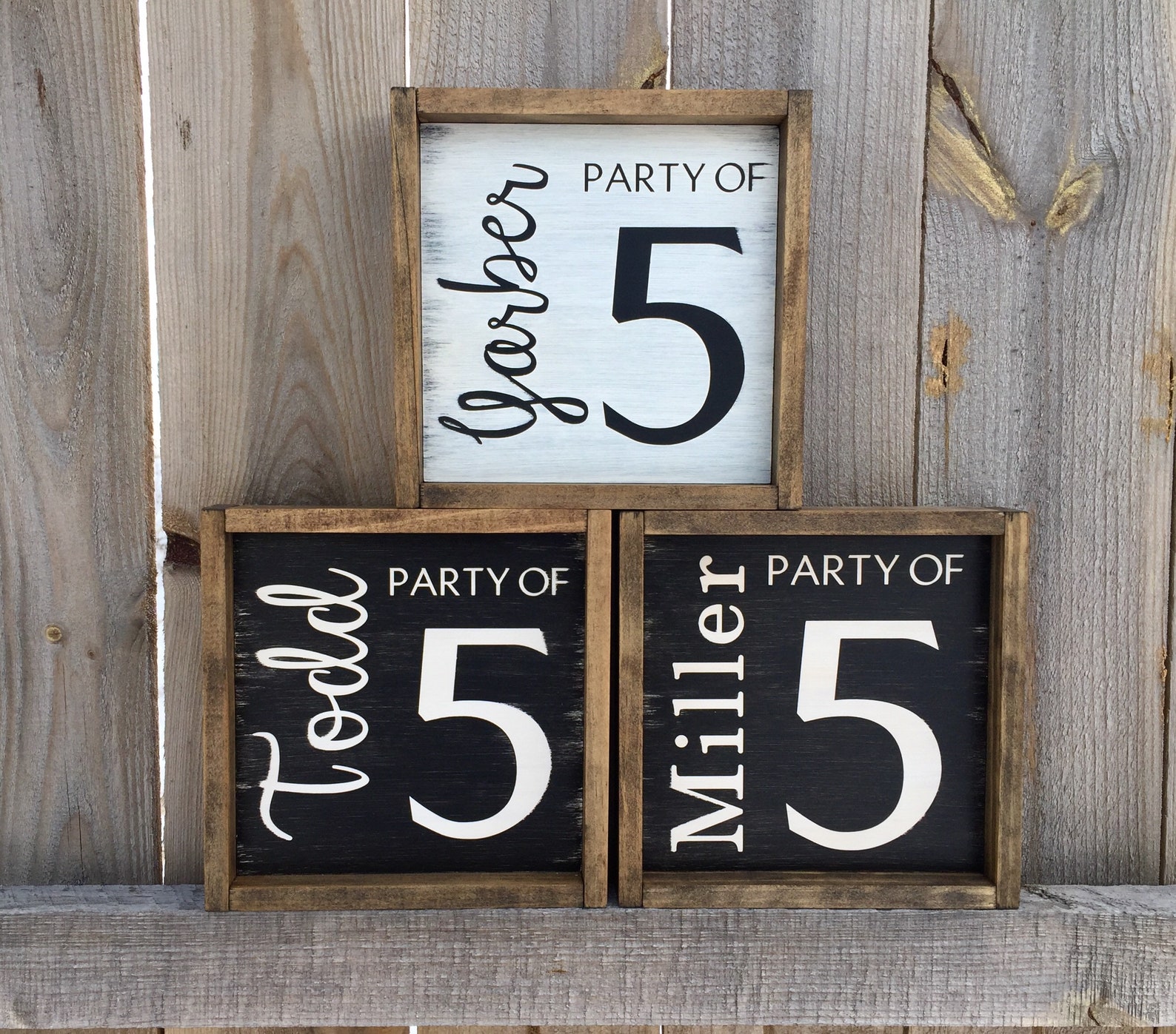 Custom Family Sign Party of 5 Sign Custom Party of Sign | Etsy