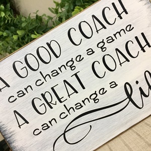 Coach Sign, Coach Gift - Etsy