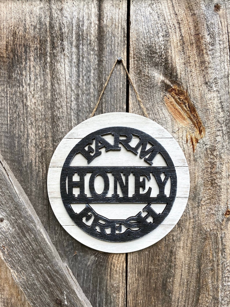 Farm Fresh Honey Sign Farmhouse Decor | Etsy