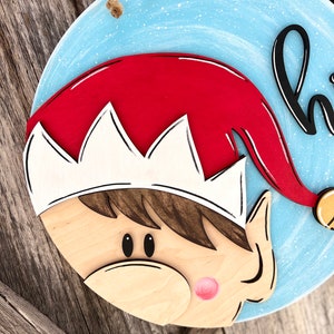 Elf Sign, Christmas Sign - Etsy